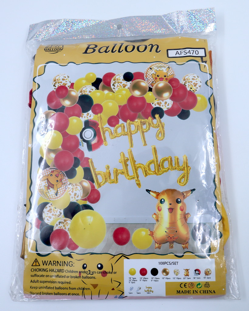 Balloon Kit – Full – Pokemon Option 2 – The Party Lab