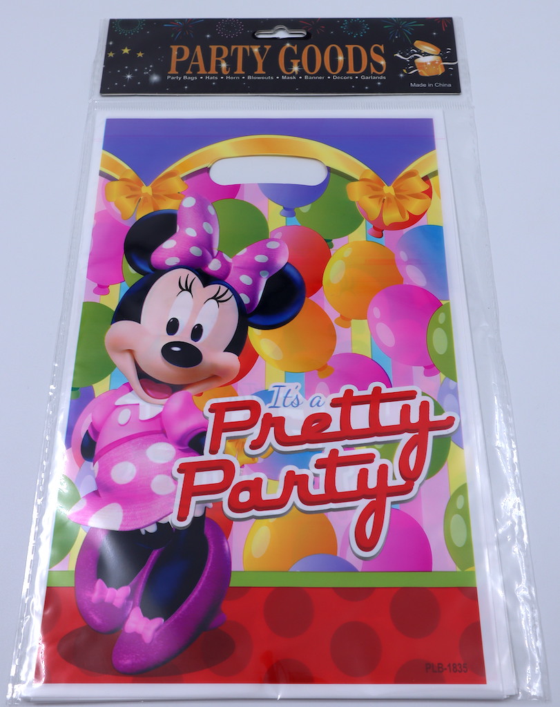 Party Favour Bag (10-Pack) – Pink Bow Theme – The Party Lab