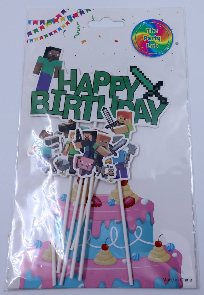 Cake Toppers – Minecraft Themed (Multi-Pack) – The Party Lab